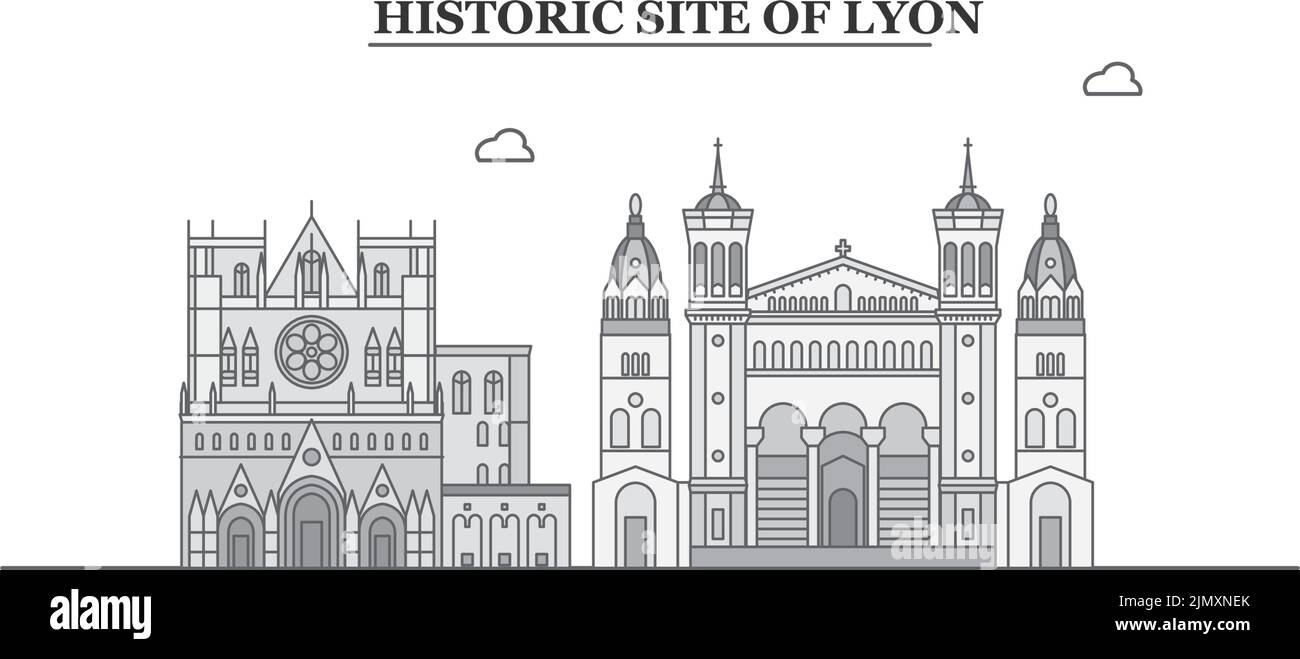 Lyon street view Stock Vector Images - Alamy