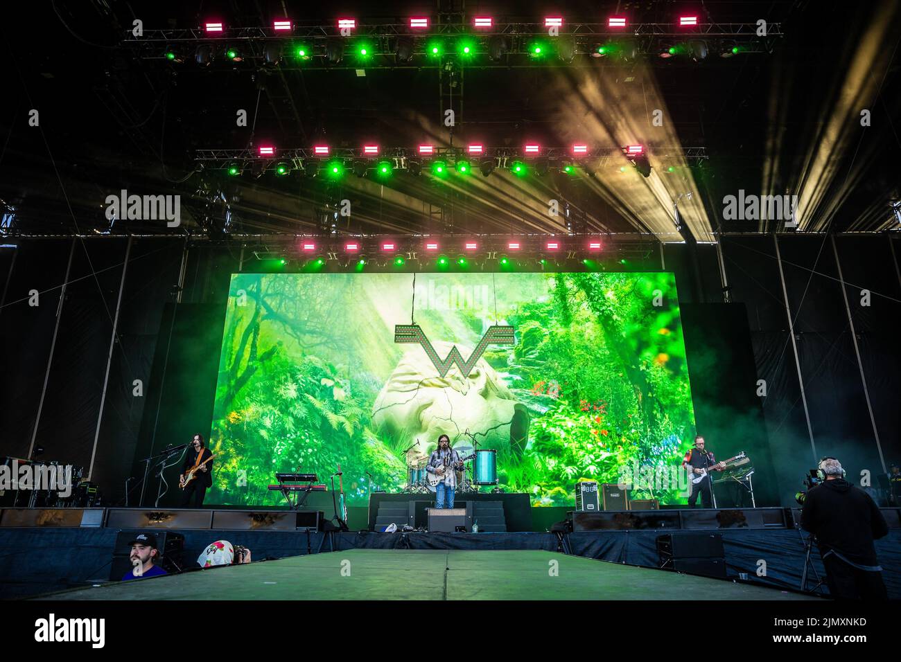 Weezer performs at the Lands End Stage during the Outside Lands 2022 ...