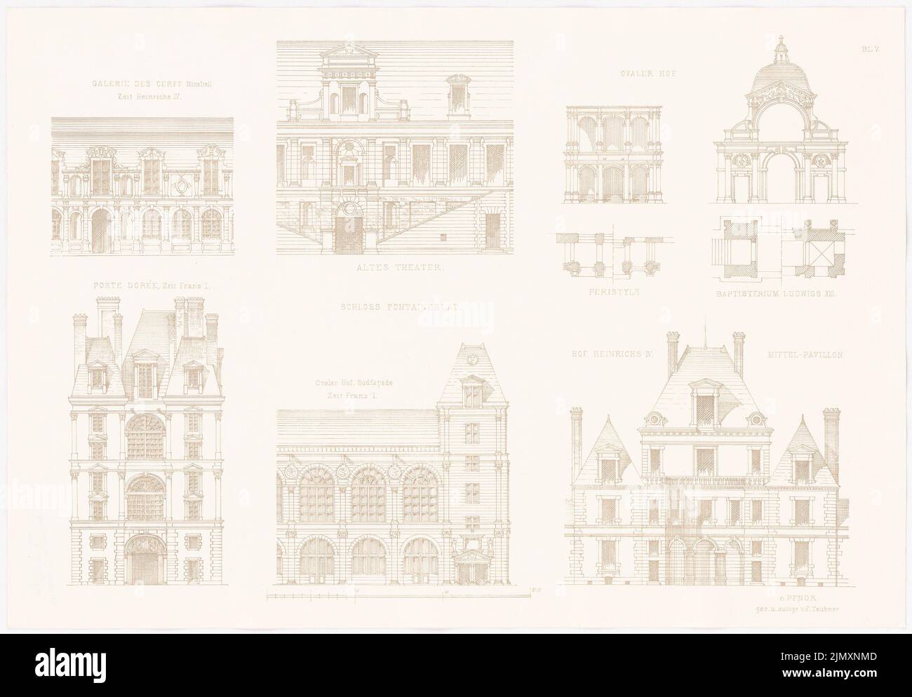 French architecture perspective Cut Out Stock Images & Pictures - Alamy