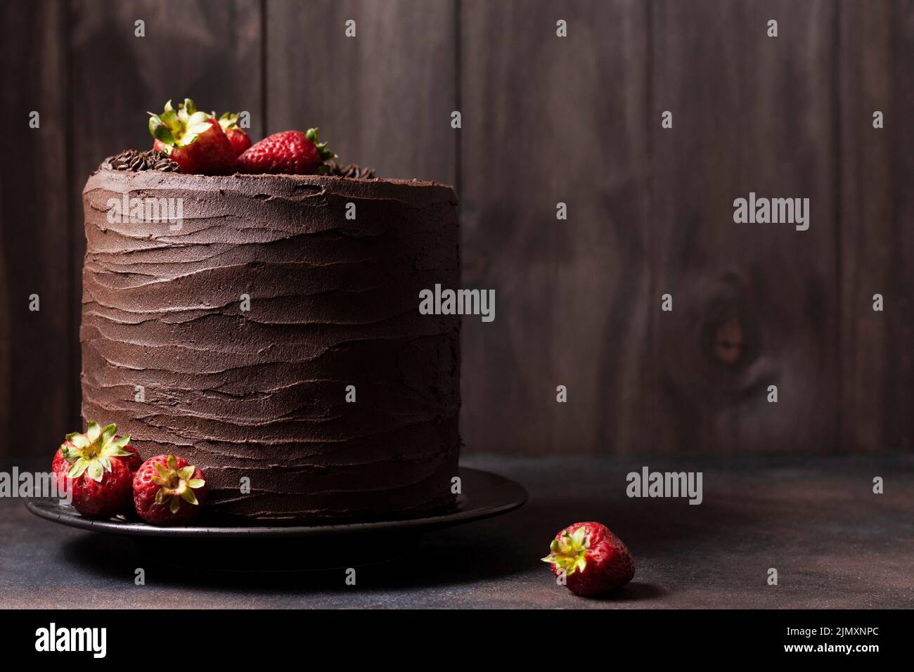 Front view chocolate cake concept Stock Photo - Alamy