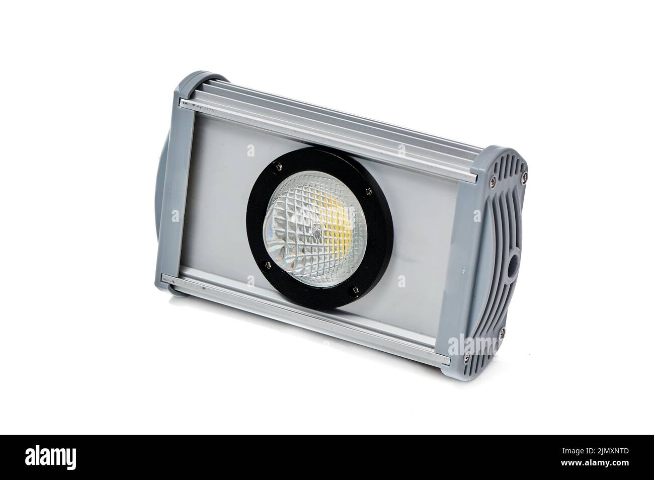 Outdoor LED lamp on white insulated background Stock Photo - Alamy