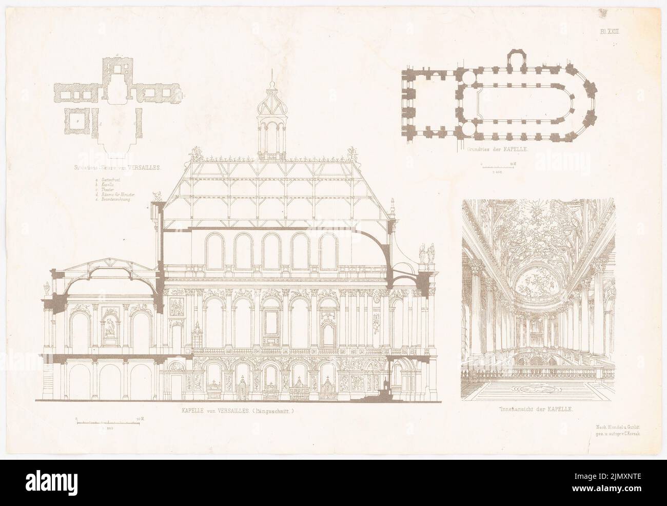 Versailles lageplan hi-res stock photography and images - Alamy