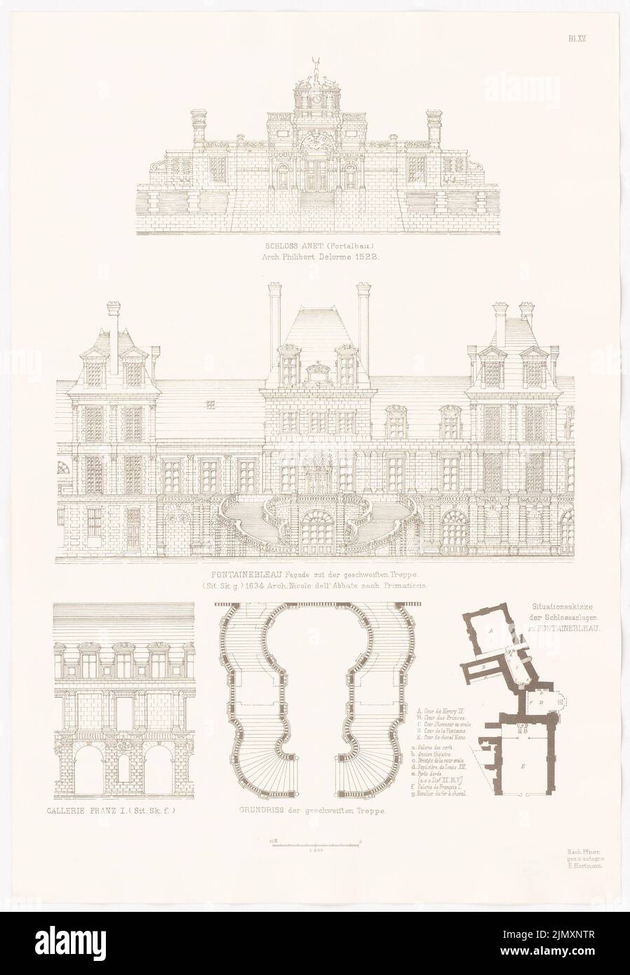Fontainebleau castle detail Cut Out Stock Images & Pictures - Alamy