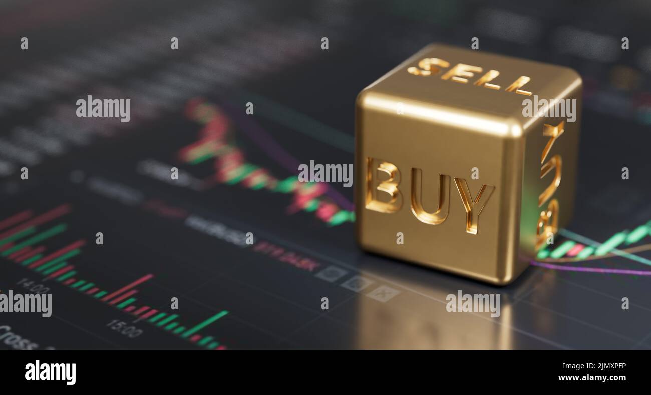 Buy Sell Stock Market Stock Exchange Trading Stock Photo - Alamy