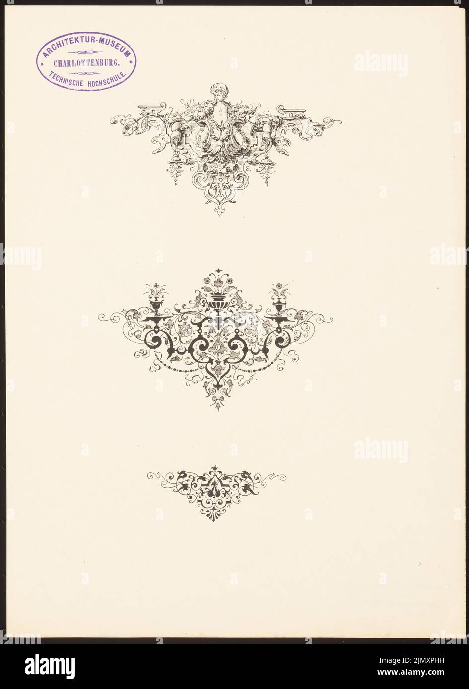 Schick Carl, pressure decorations for the magazine art and trade, 1880-1882 (1880-1882): View ...