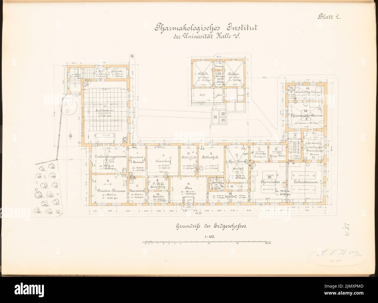 Unknown architect, pharmacological institute of the Martin Luther ...