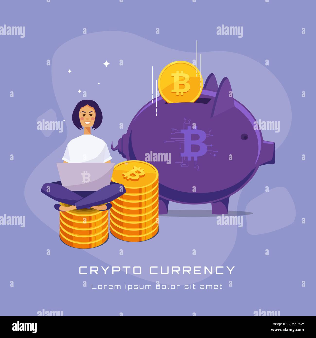 the inscription CRYPTO CURRENCY against the background of an ...