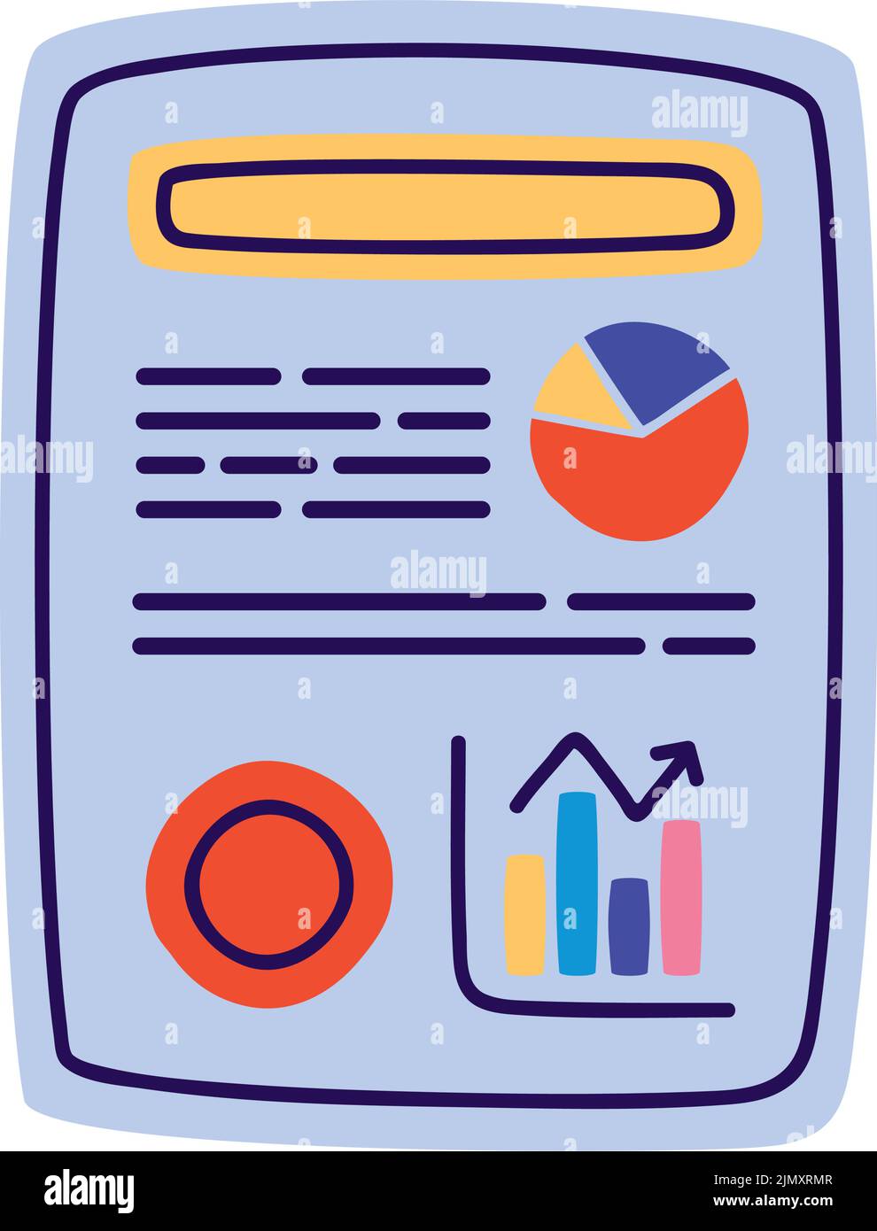 statistics infographic in document icon Stock Vector Image & Art - Alamy