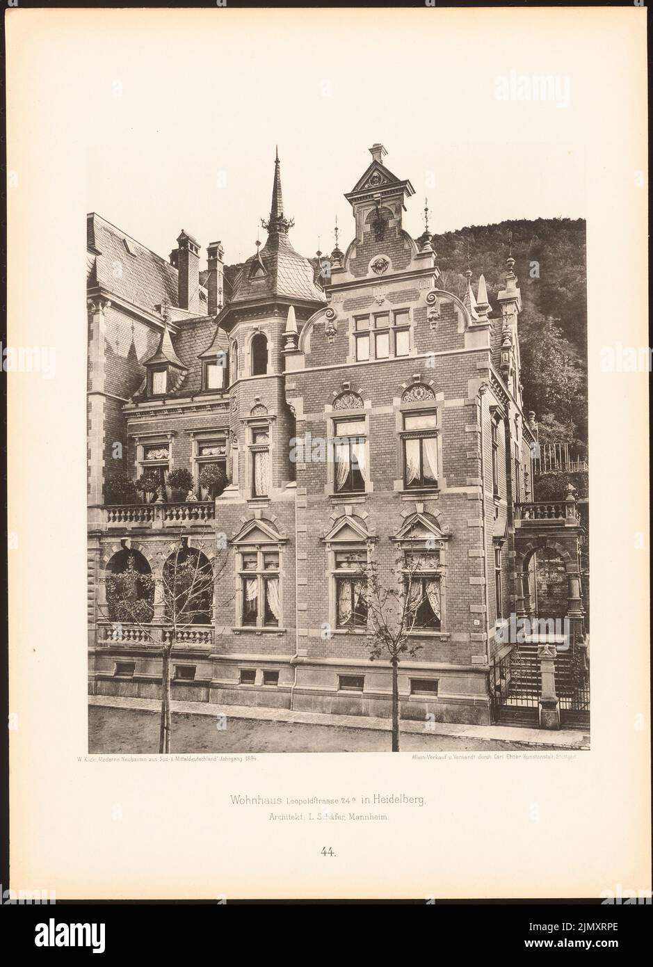 Schäfer L., Leopoldstrasse residential building, Heidelberg. (From ...