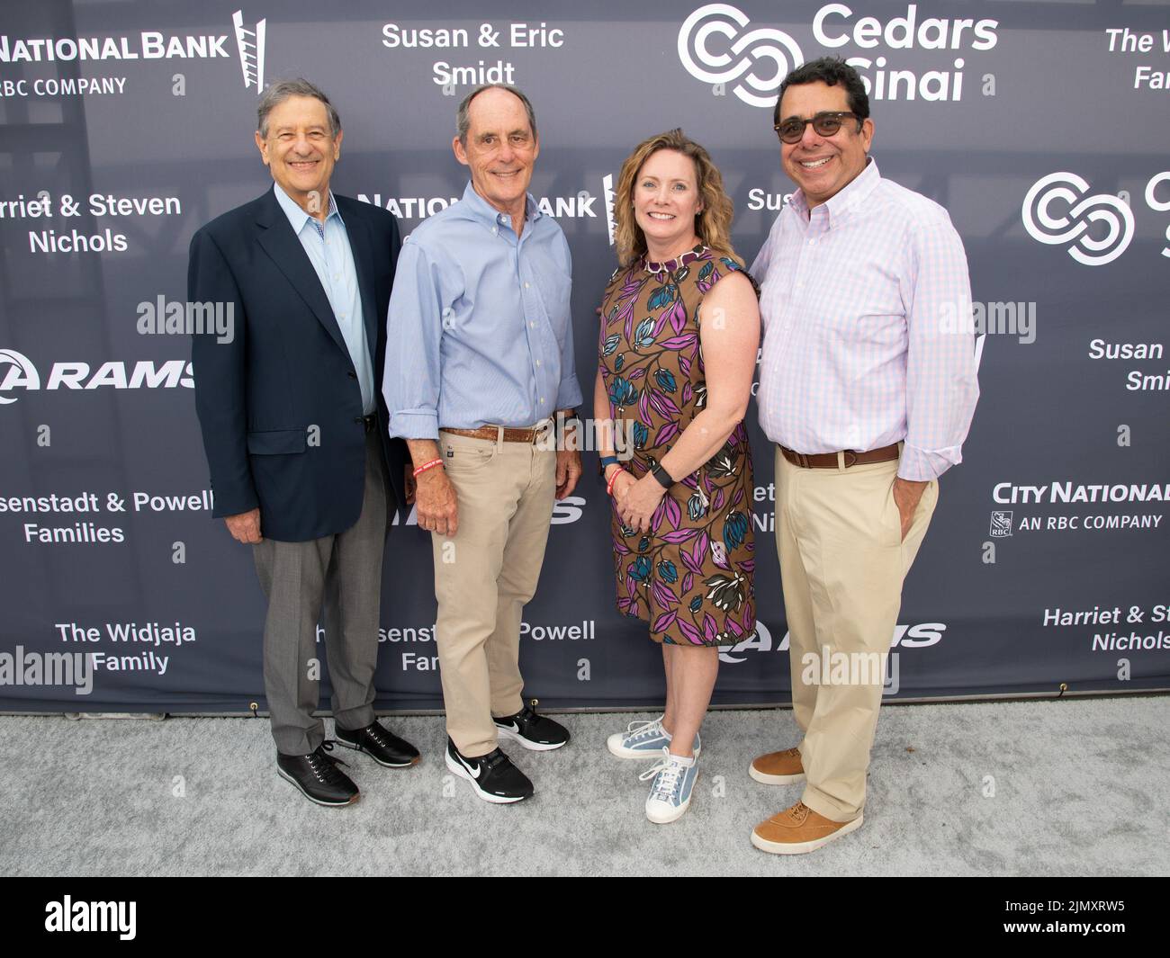 August 7, 2022, Inglewood, Ca;ifornia, USA: (L-R) Shlomo Melmed, CEO of ...