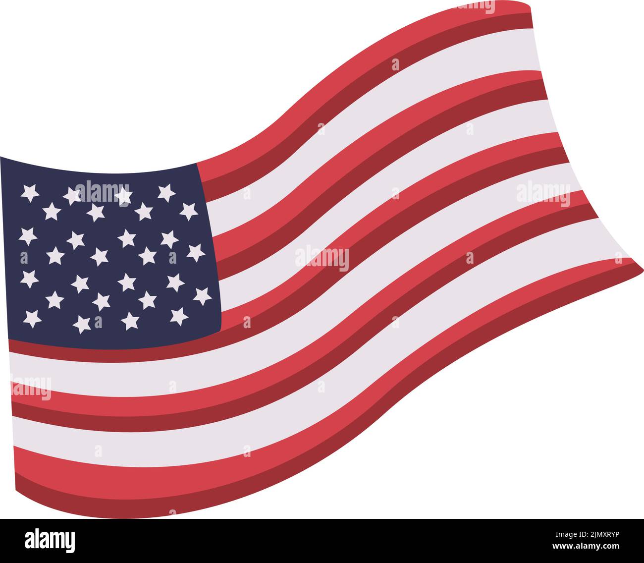 united states flag waving icon Stock Vector Image & Art - Alamy