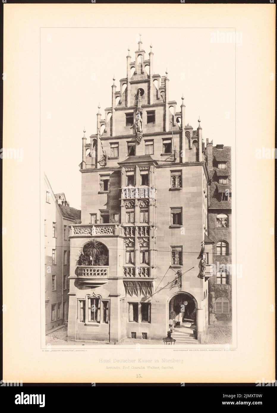 Walther conradin 1846 1910 hotel deutscher kaiser hi-res stock ...