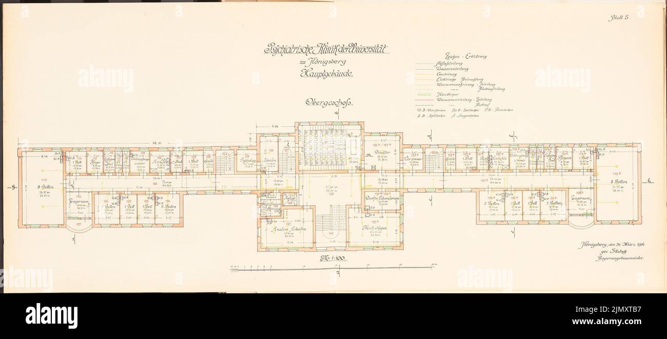 Unknown architect, psychiatric clinic of the Albertus University ...