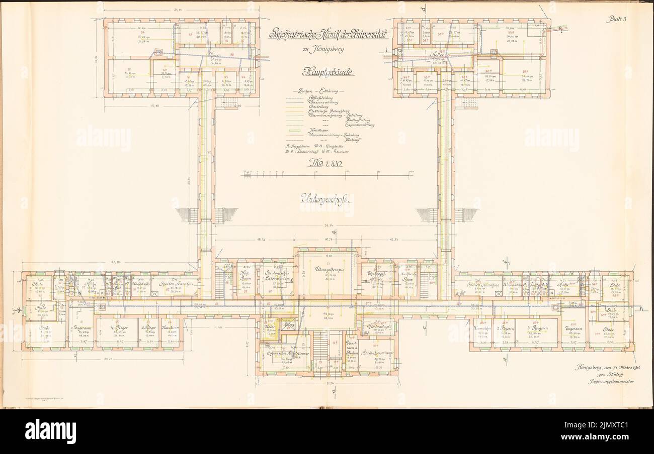 Unknown architect, psychiatric clinic of the Albertus University ...