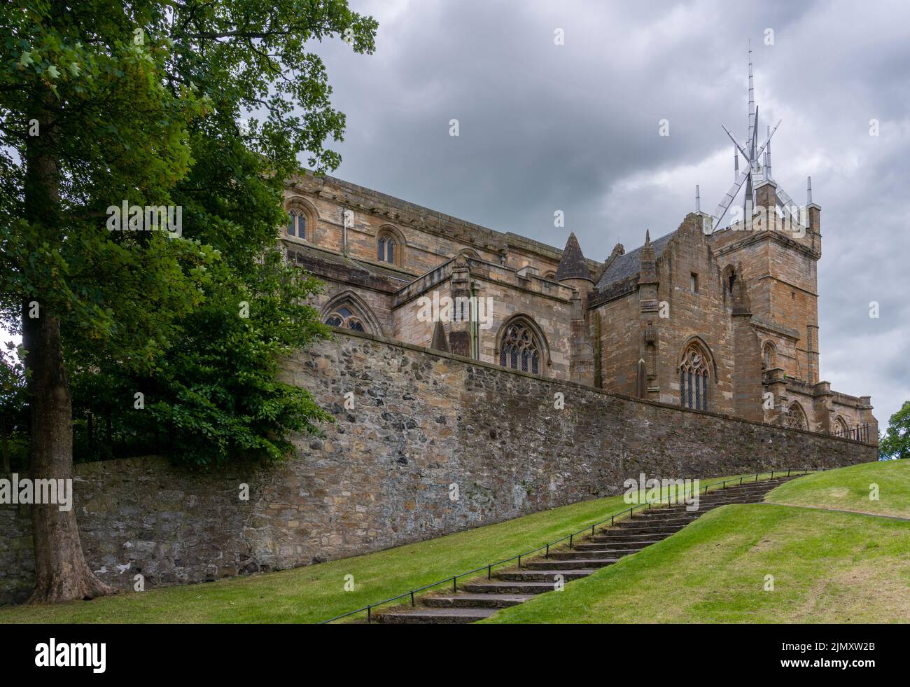 View of St. Michael's Parish Church in the historic city center of ...