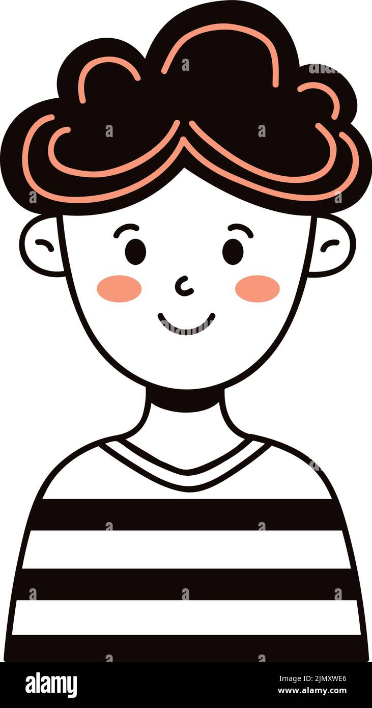 Wearing striped shirt Stock Vector Images - Alamy