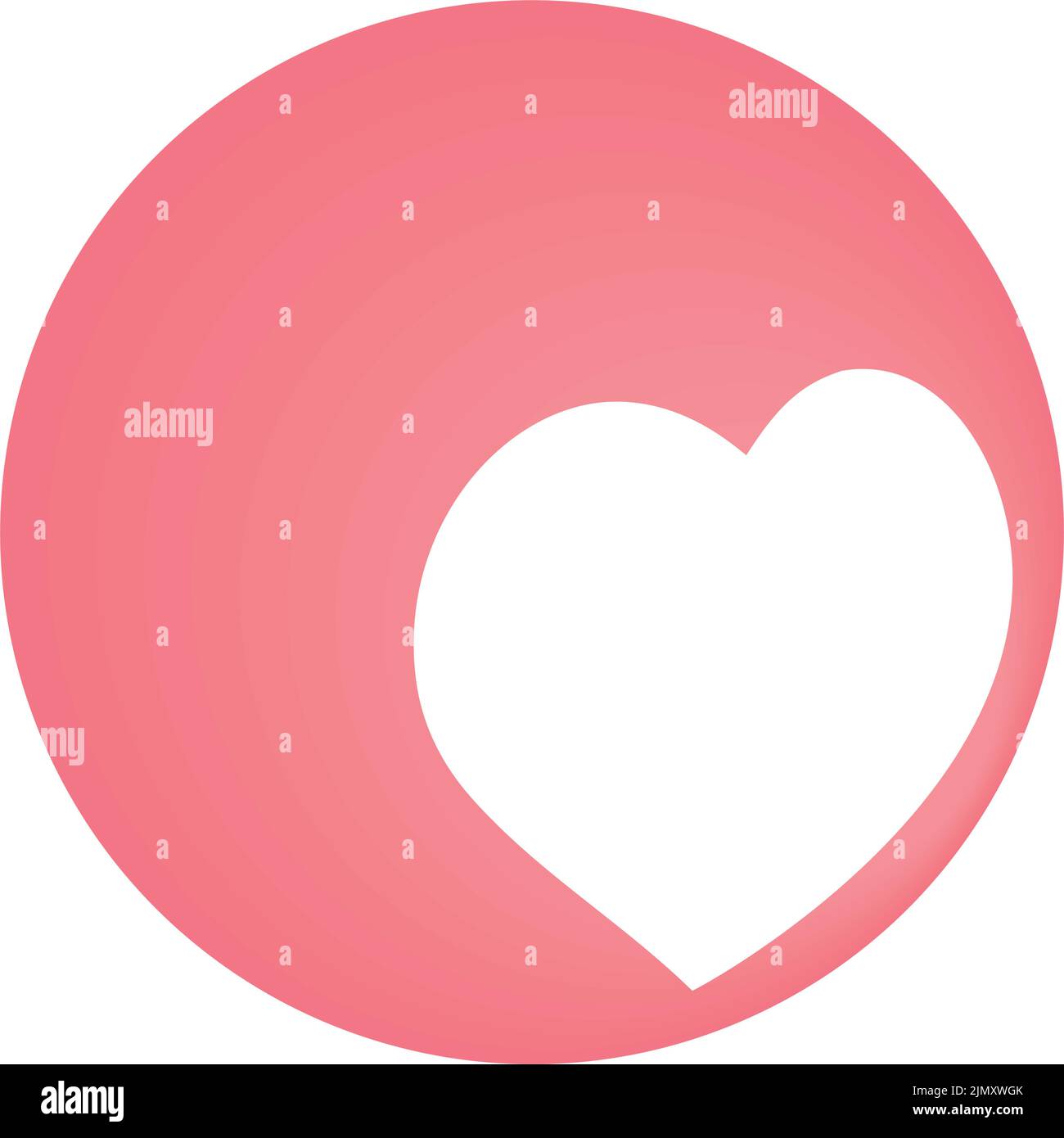 heart social media button icon Stock Vector Image & Art - Alamy
