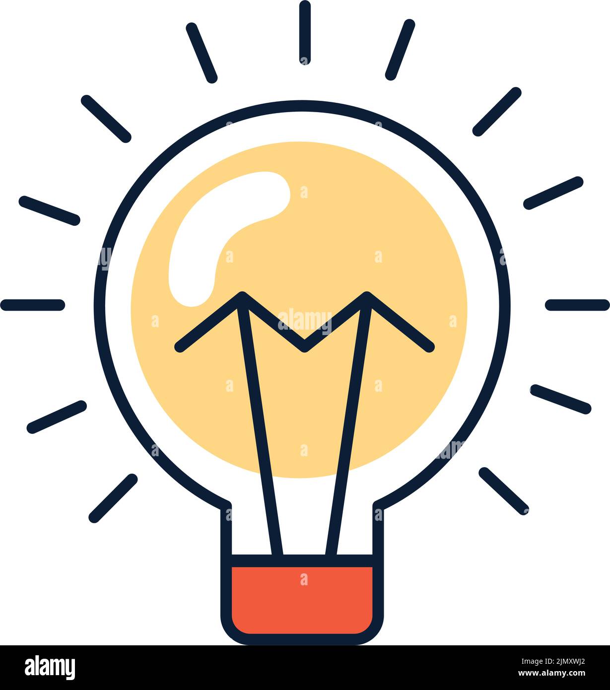 bulb light energy power icon Stock Vector Image & Art - Alamy