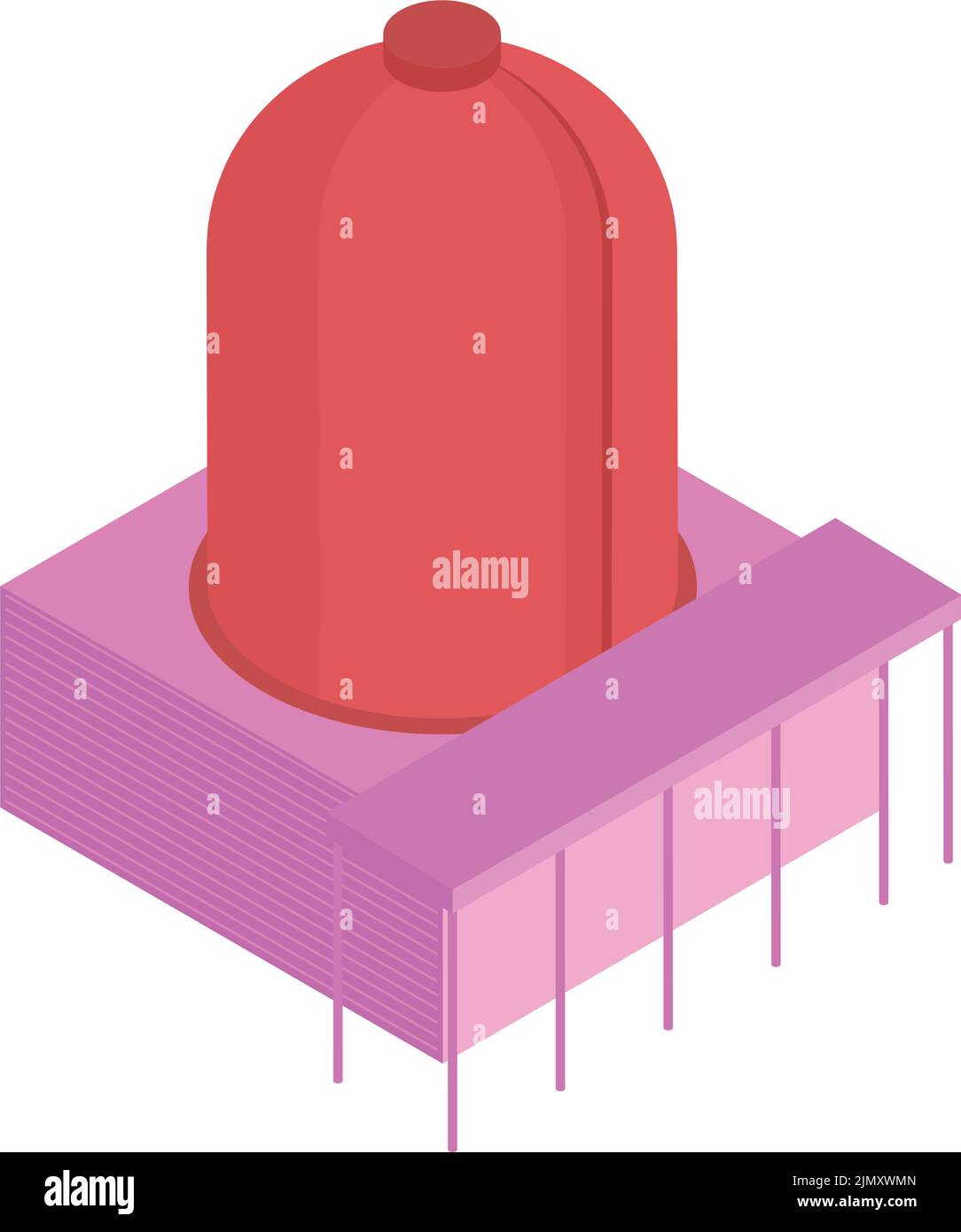 isometric Industrial red tank icon Stock Vector Image & Art - Alamy