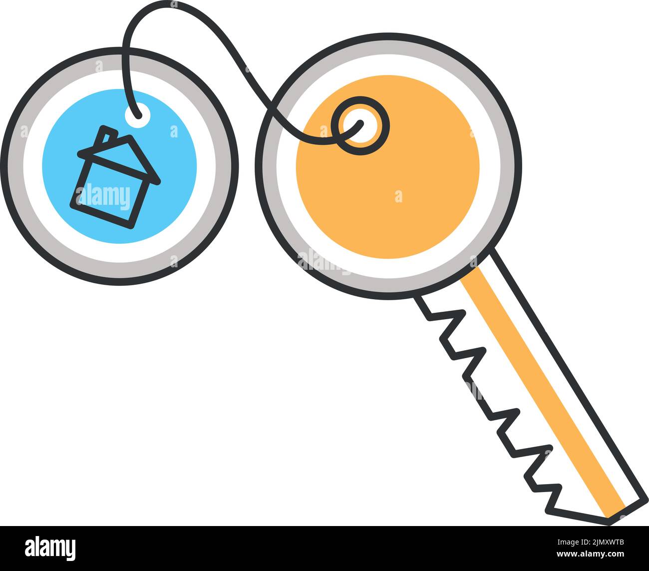 property key door isolated icon Stock Vector Image & Art - Alamy