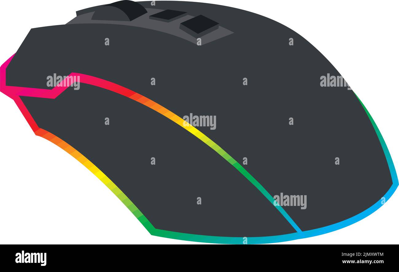 black isometric mouse device techology Stock Vector Image & Art - Alamy