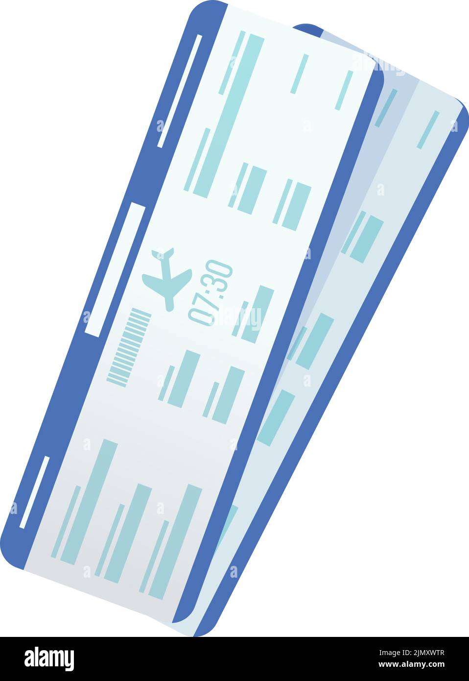 Two airplane tickets. Vacation, fly travel, world journey concept Stock ...