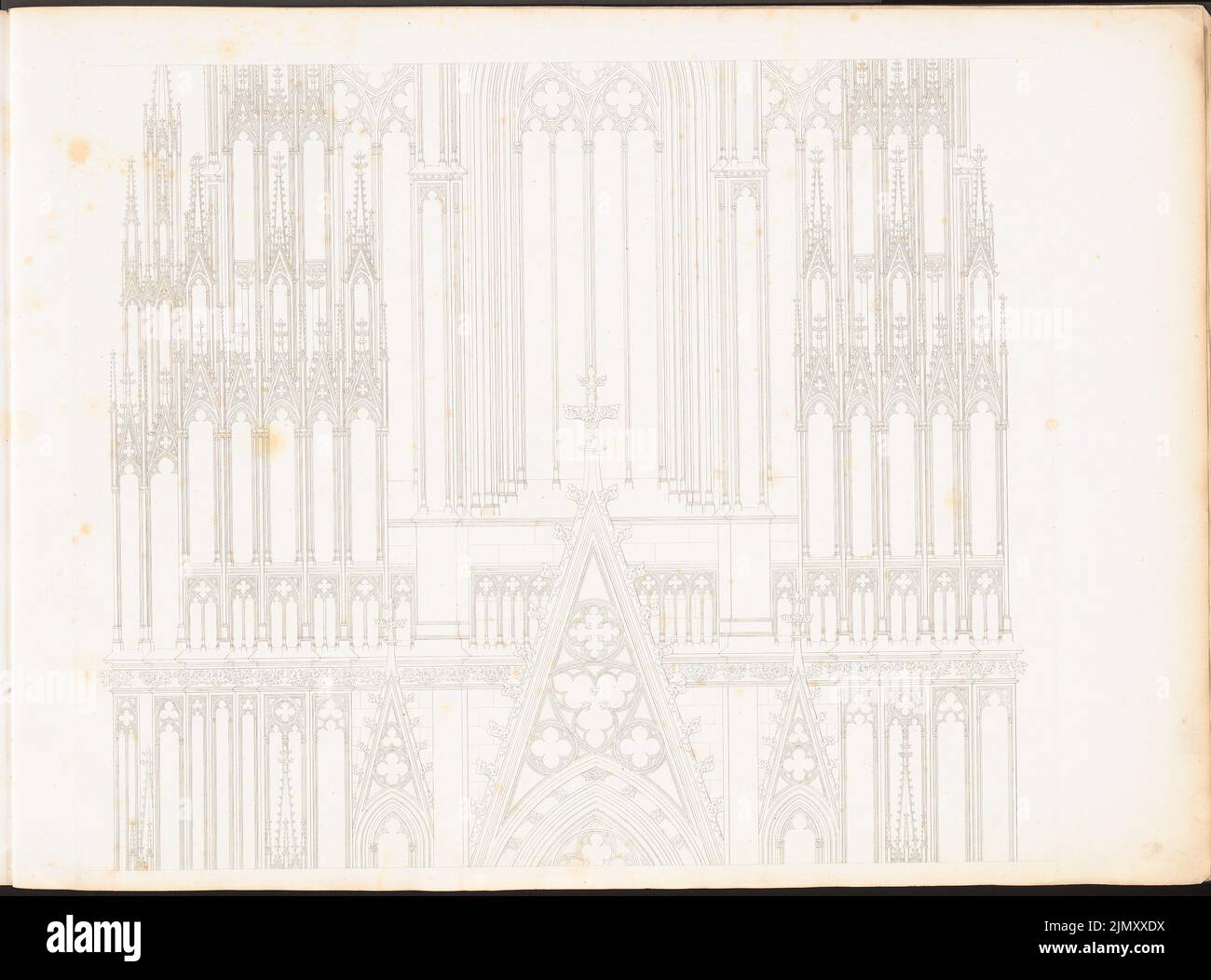 Moller Georg (1784-1852), Cathedral in Cologne. Table band with ...