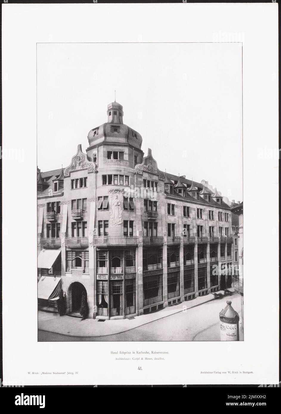 Moser 1872 1963 hotel erbprinz hi-res stock photography and images - Alamy