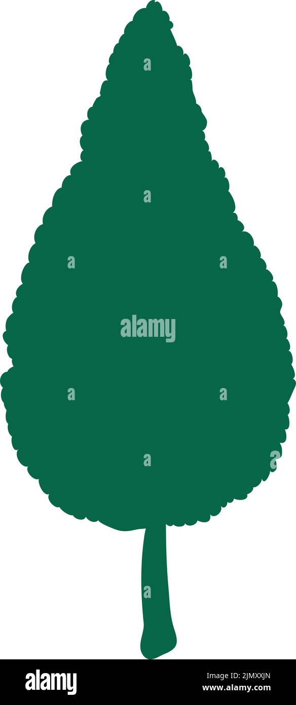 pine tree green silhouette icon Stock Vector Image & Art - Alamy