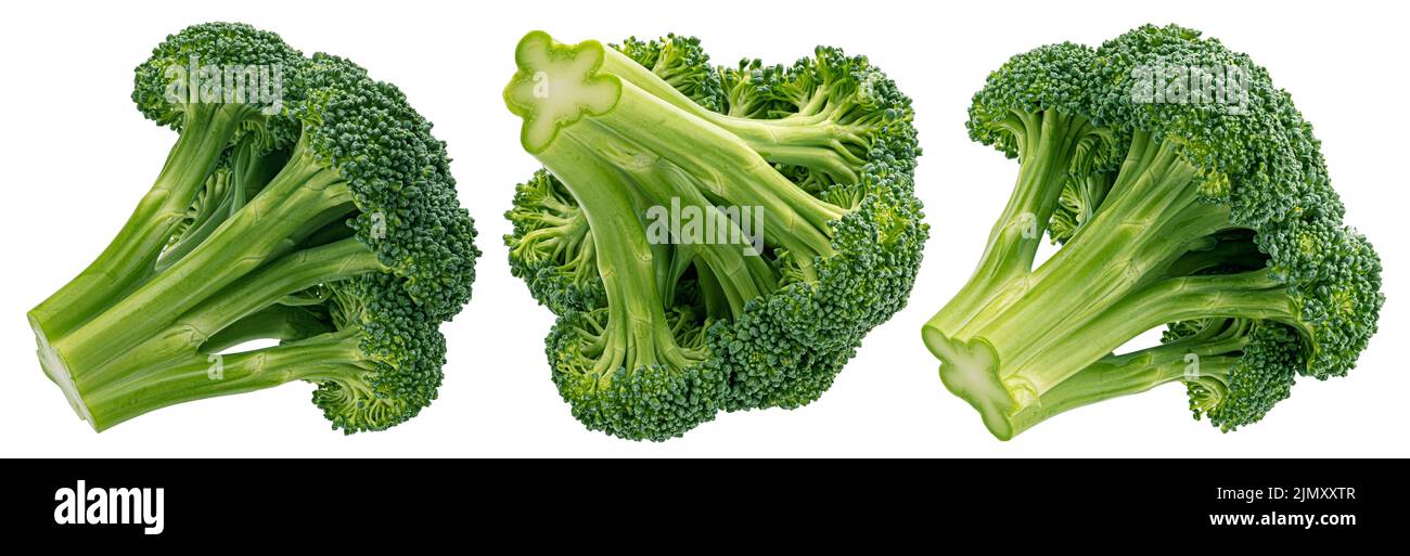 Broccoli isolated on white background Stock Photo - Alamy