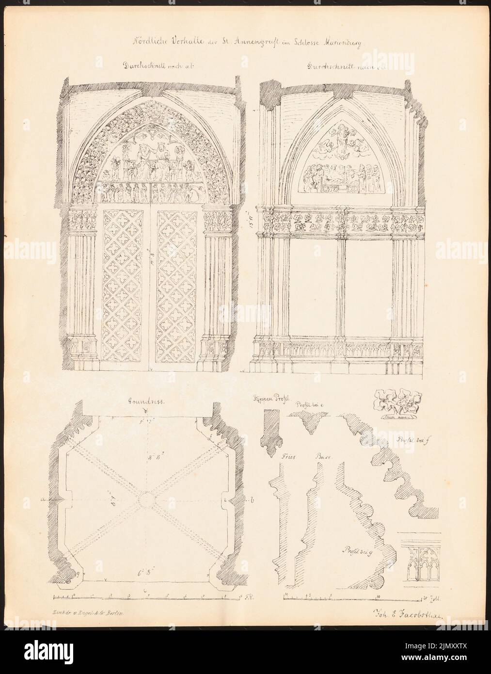 Jacobsthal Johann Eduard (1839-1902), St. Annen-Kapelle, Marienburg ...