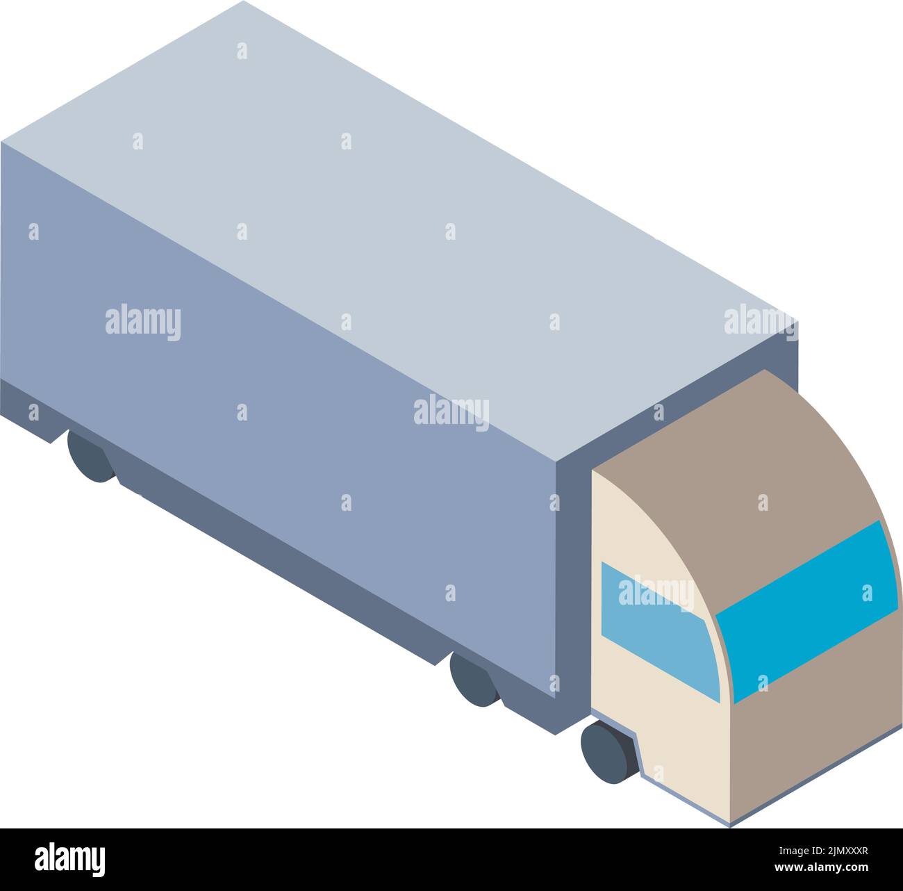 isometric white logistic truck icon Stock Vector Image & Art - Alamy