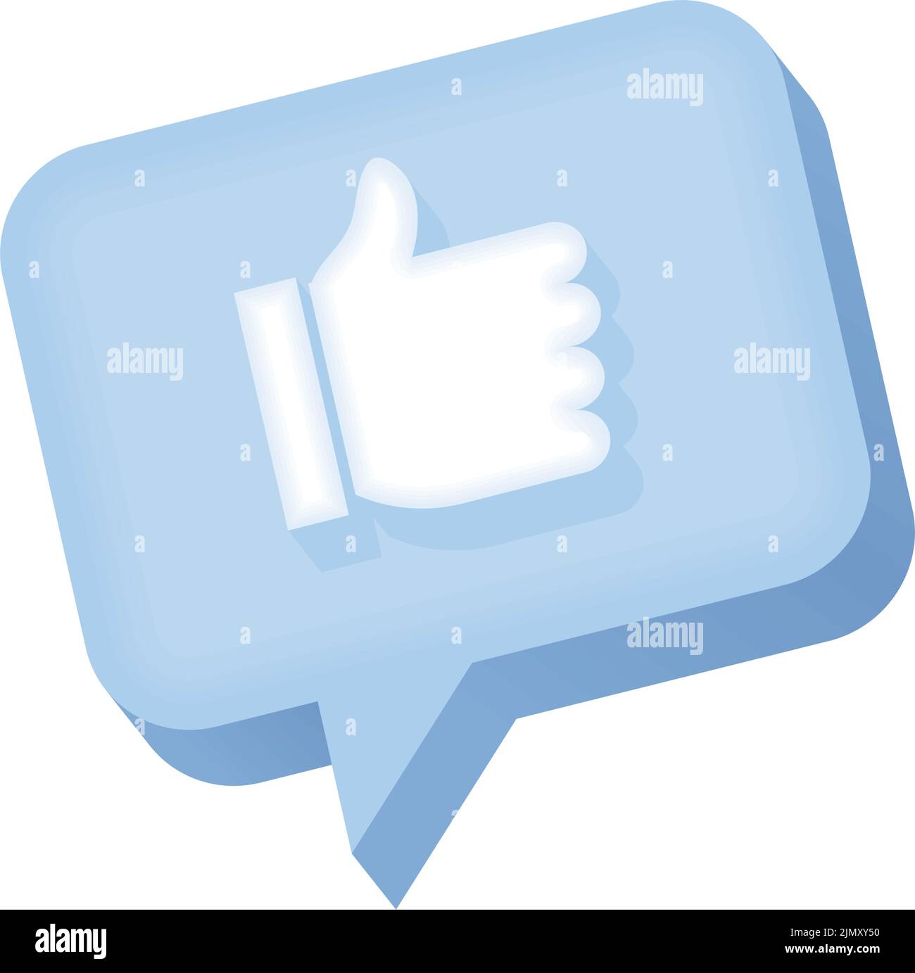 hand like social media bubble icon Stock Vector Image & Art - Alamy