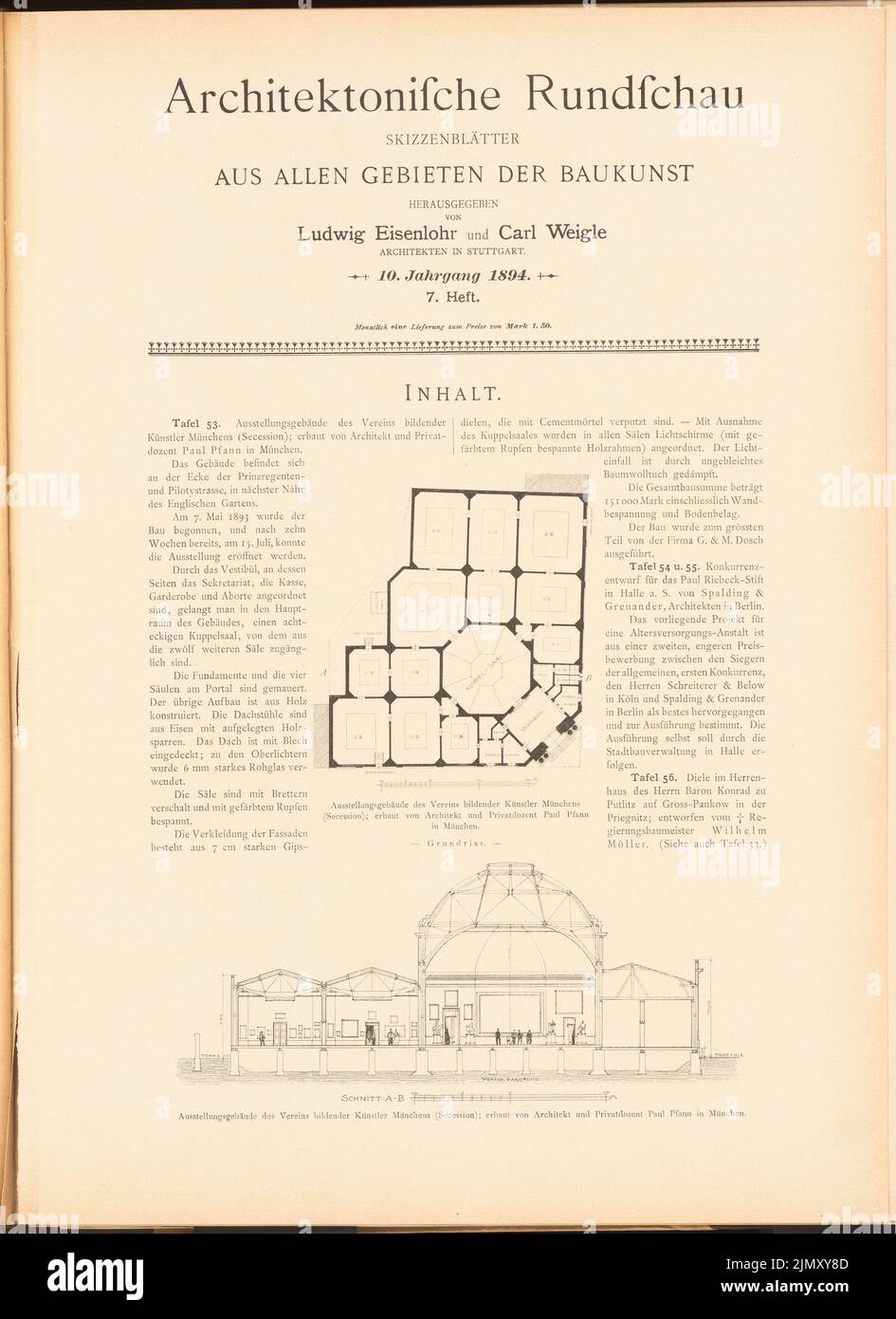 Grundriss langschnitt hi-res stock photography and images - Alamy