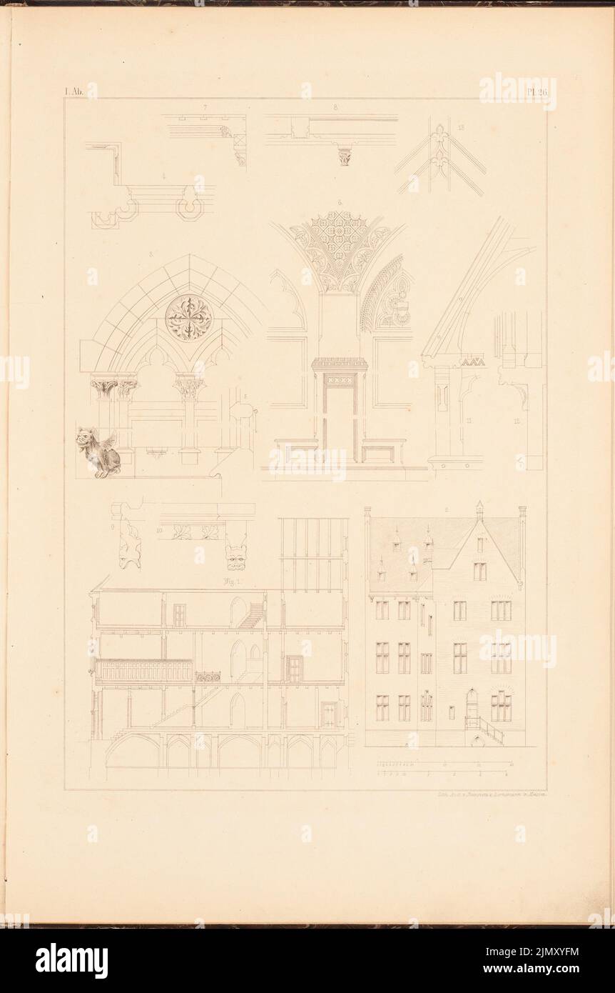 Sterior Gottlob (1820-1864), urban residential building for a family ...
