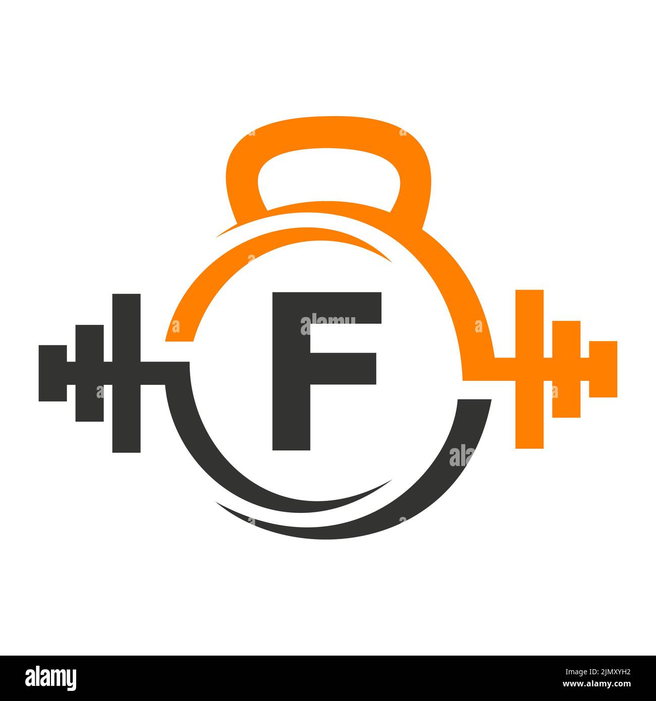 Fitness Logo On Letter F. Gym and Fitness F Letter Sign Vector Template ...