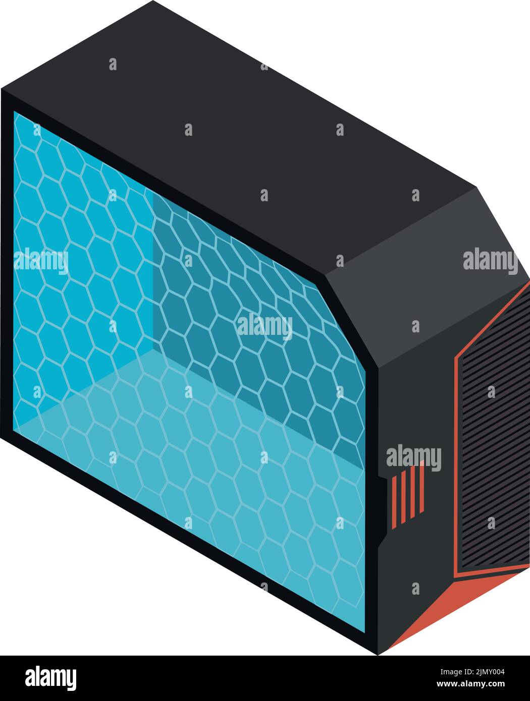 isometric blue tower device tech icon Stock Vector Image & Art - Alamy