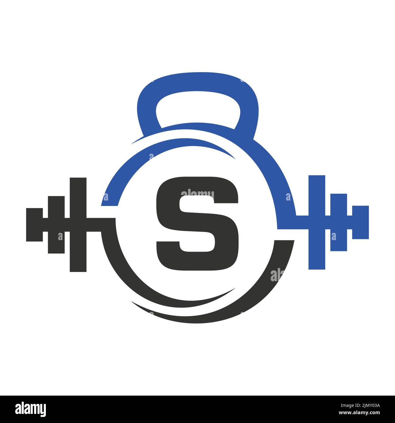 Fitness Logo On Letter S. Gym and Fitness S Letter Sign Vector Template ...