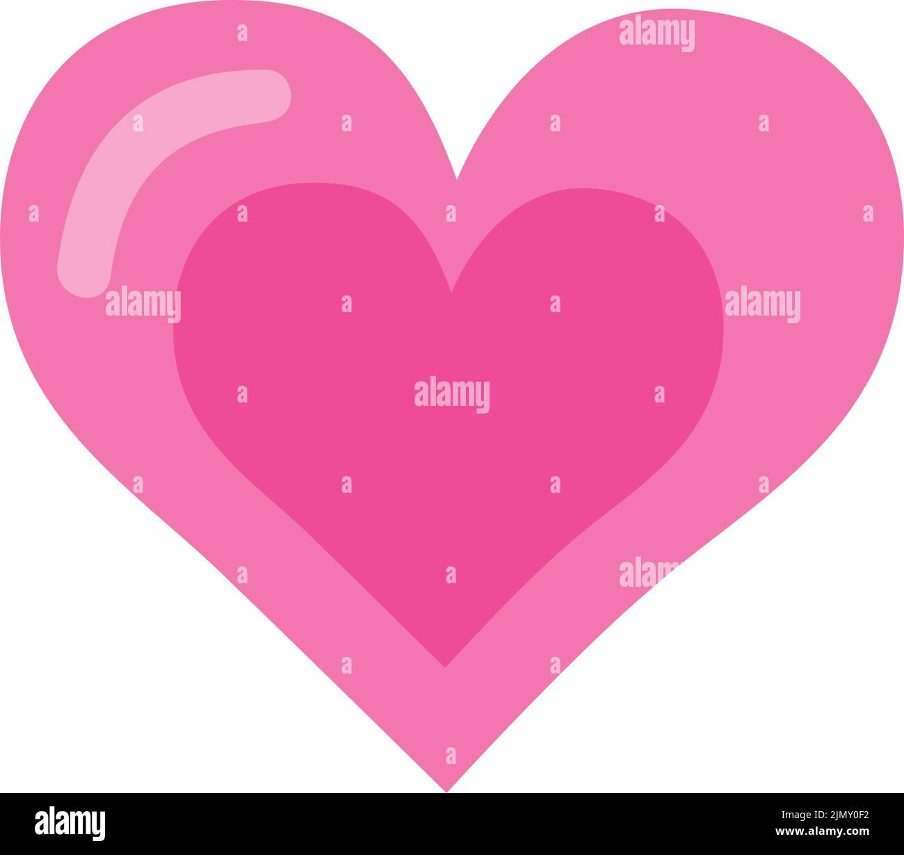 pink color heart love icon Stock Vector Image & Art - Alamy