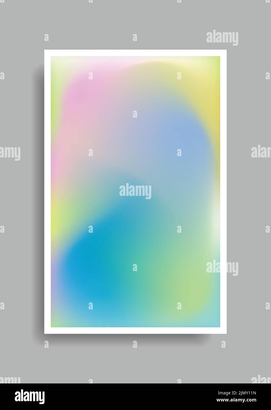 Punchy pastel minimal vibrant gradient abstract vector background Stock ...