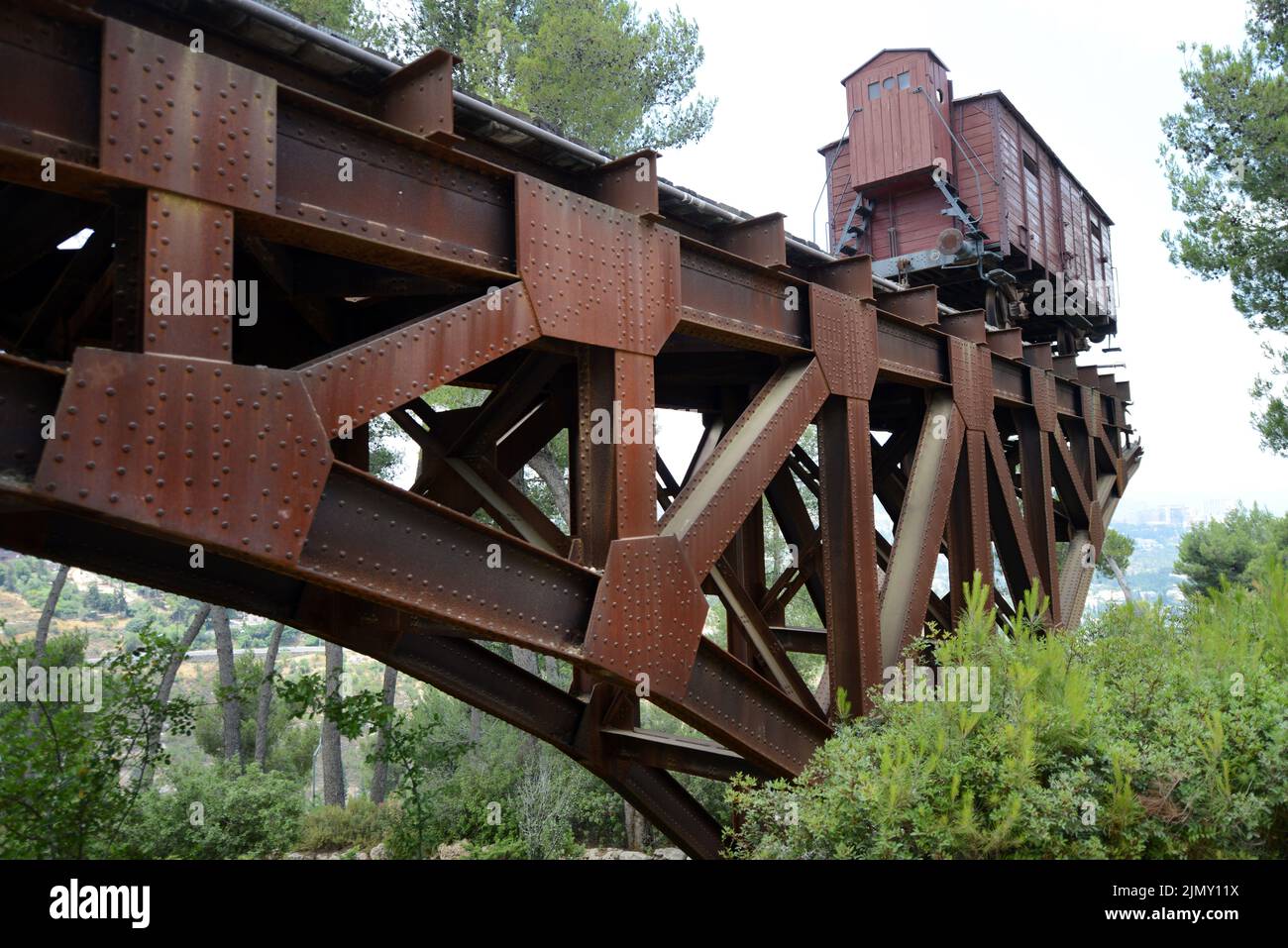 The wagon (or cattle car) monument in memory of those deported by rail ...