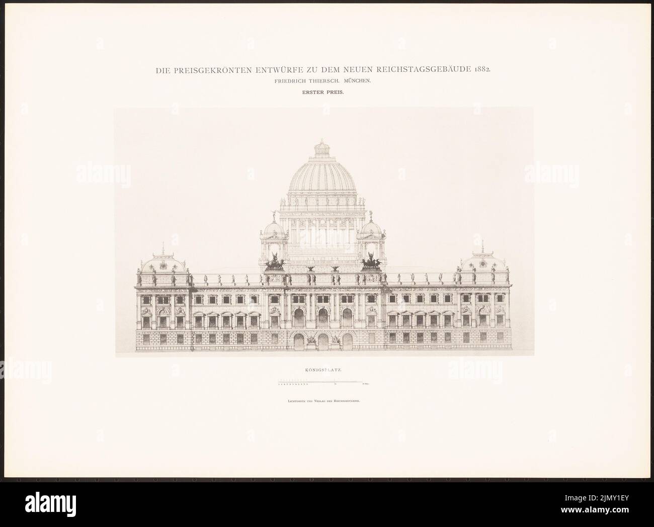 Thiersch Friedrich von (1852-1921), The Provided designs for the new ...