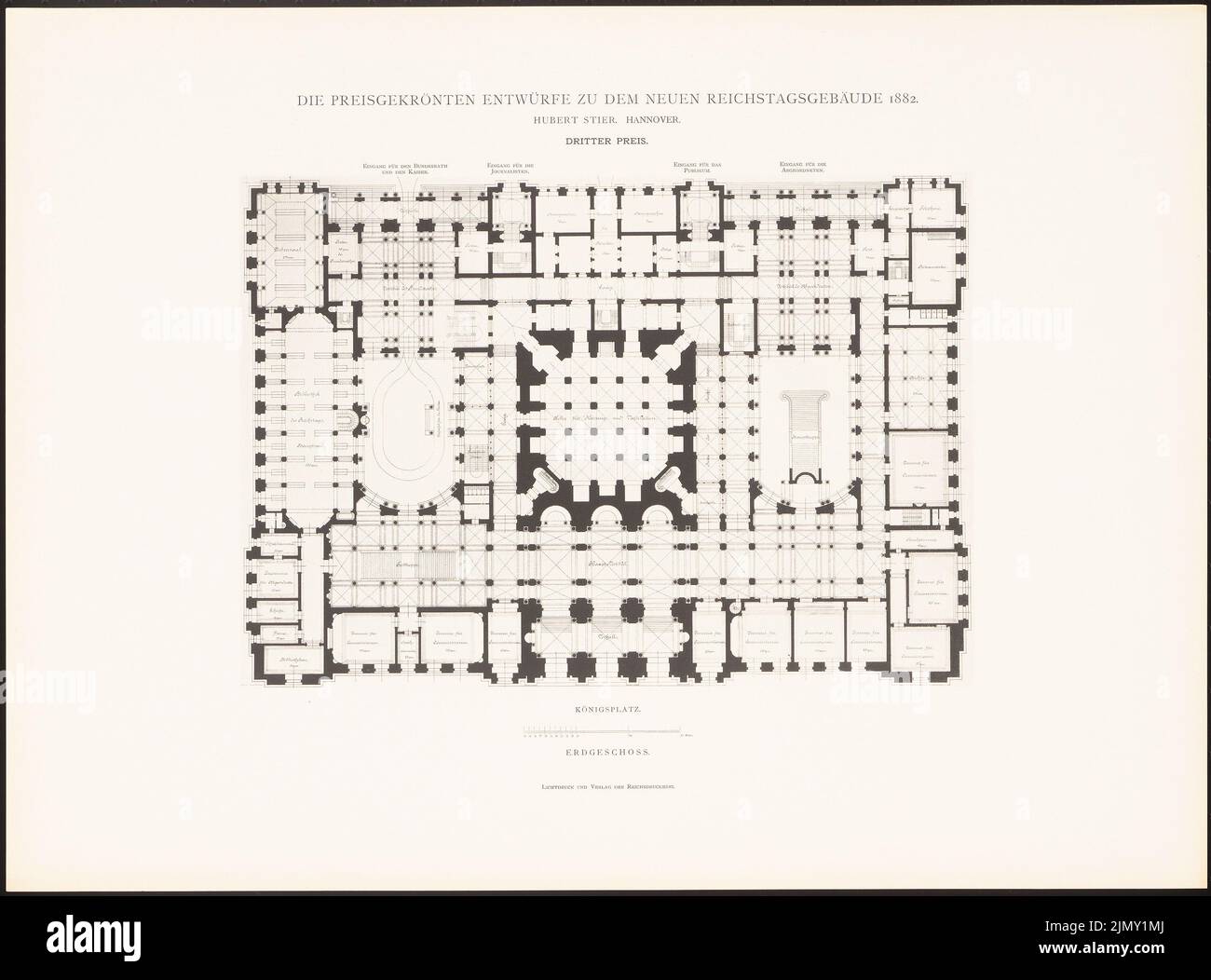Berlin 1882 grundriss eg lichtdruck auf papier druck b 1765 hi-res ...