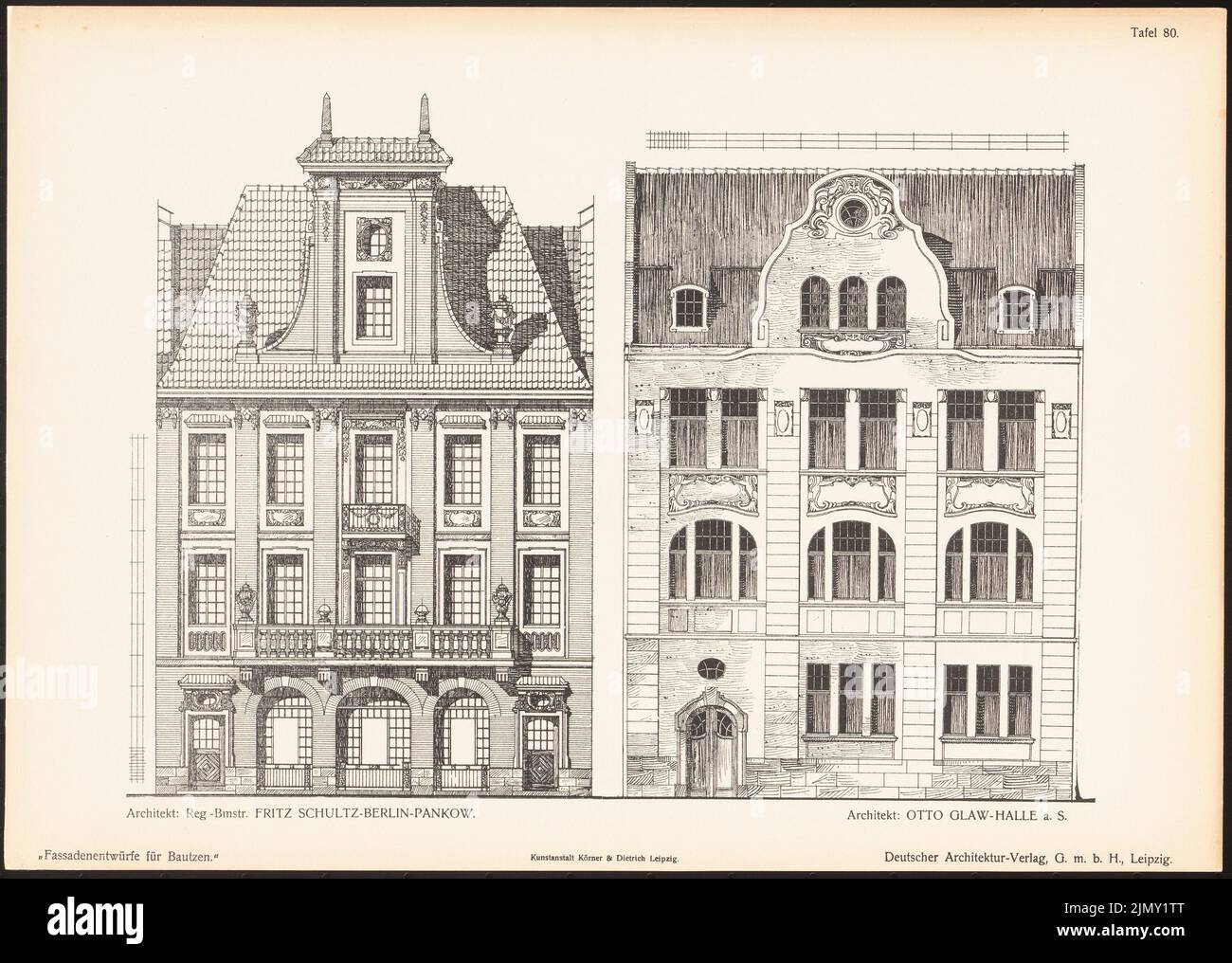 Schultz Friedrich (born 1876), facade designs for Bautzen. Results d ...