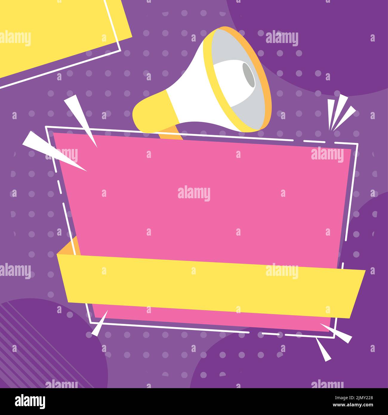 commercial banner and megaphone poster Stock Vector Image & Art - Alamy
