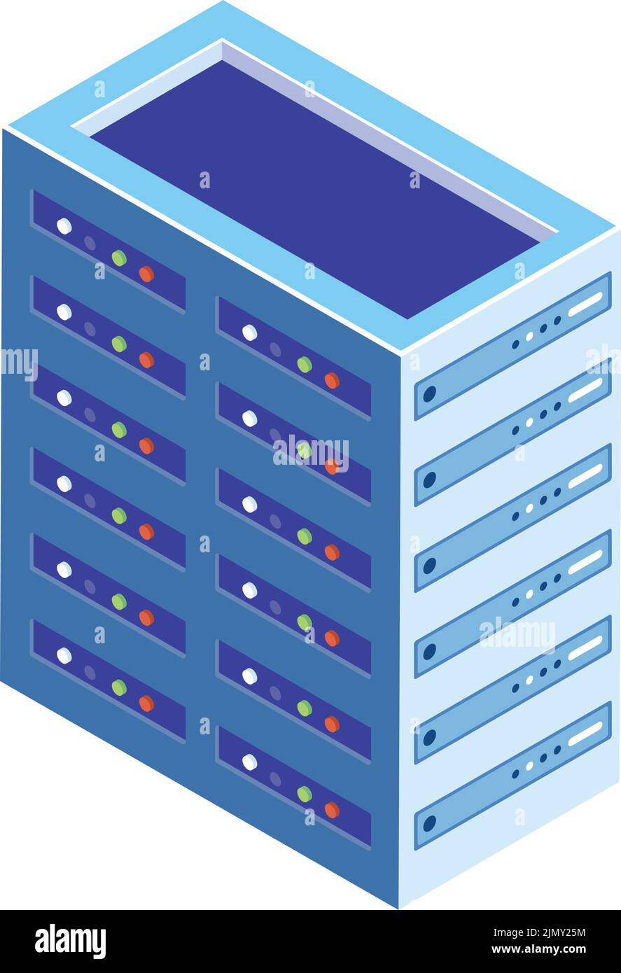 isometric server tower tech icon Stock Vector Image & Art - Alamy