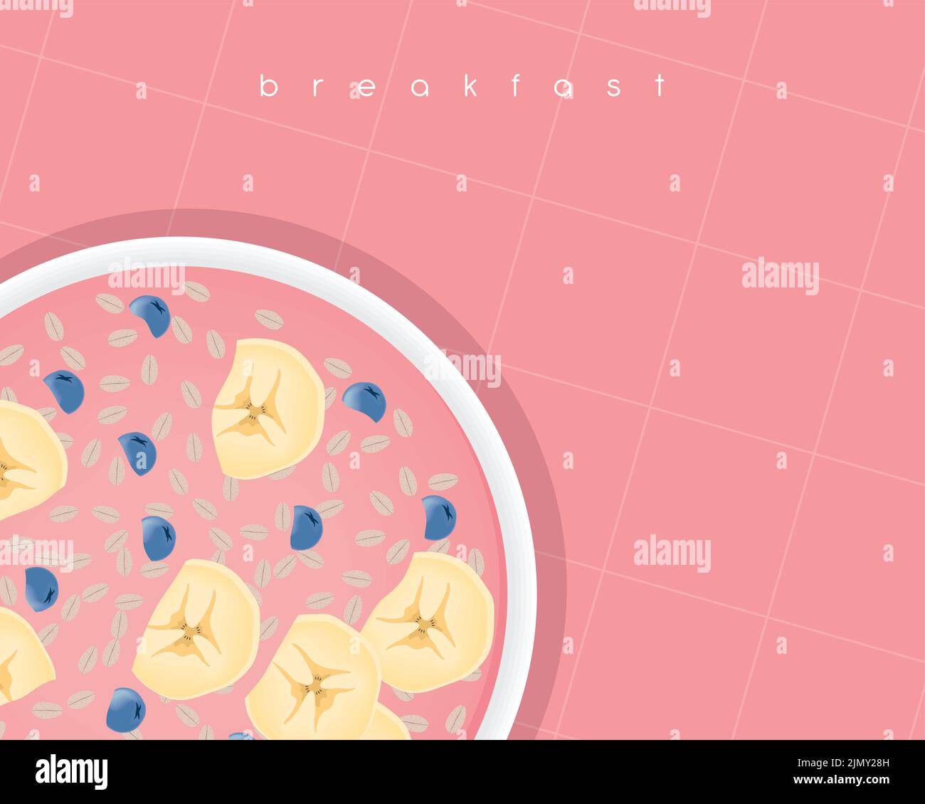 delicious and healthy breakfast poster Stock Vector Image & Art - Alamy