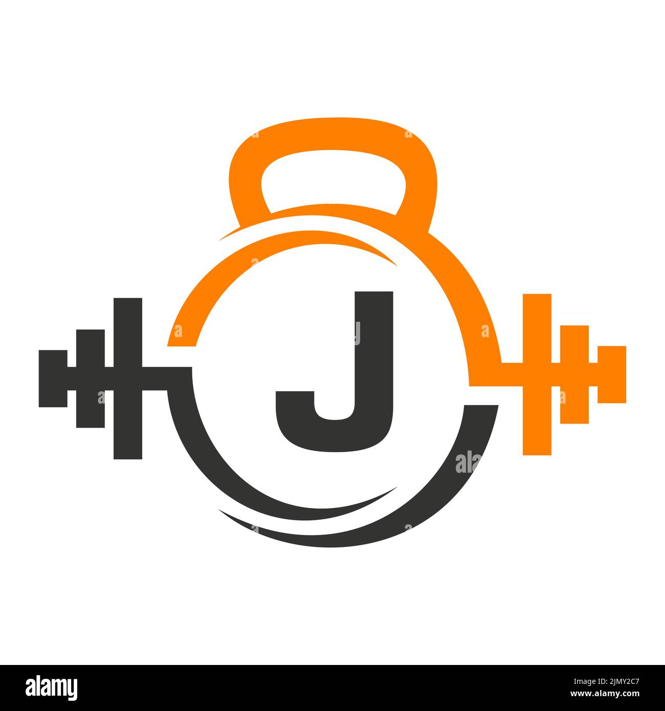 Fitness Logo On Letter J. Gym and Fitness J Letter Sign Vector Template ...