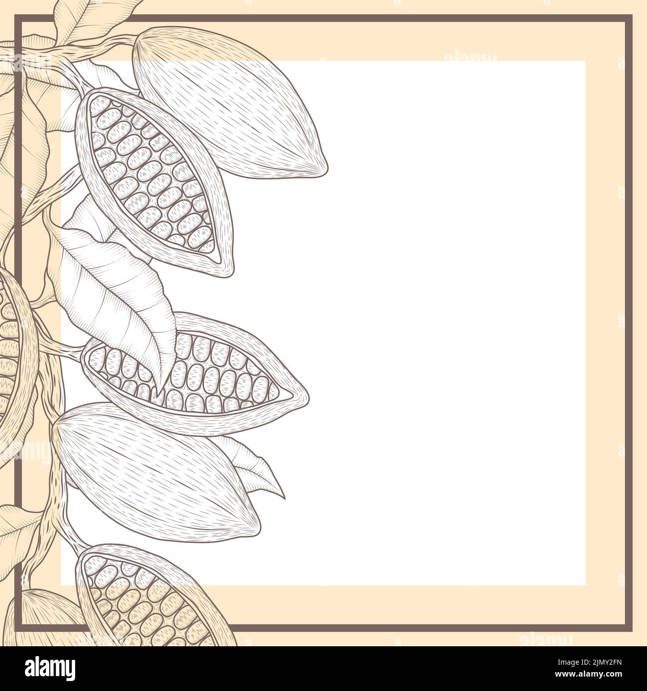 cocoa sketch style frame poster Stock Vector Image & Art - Alamy