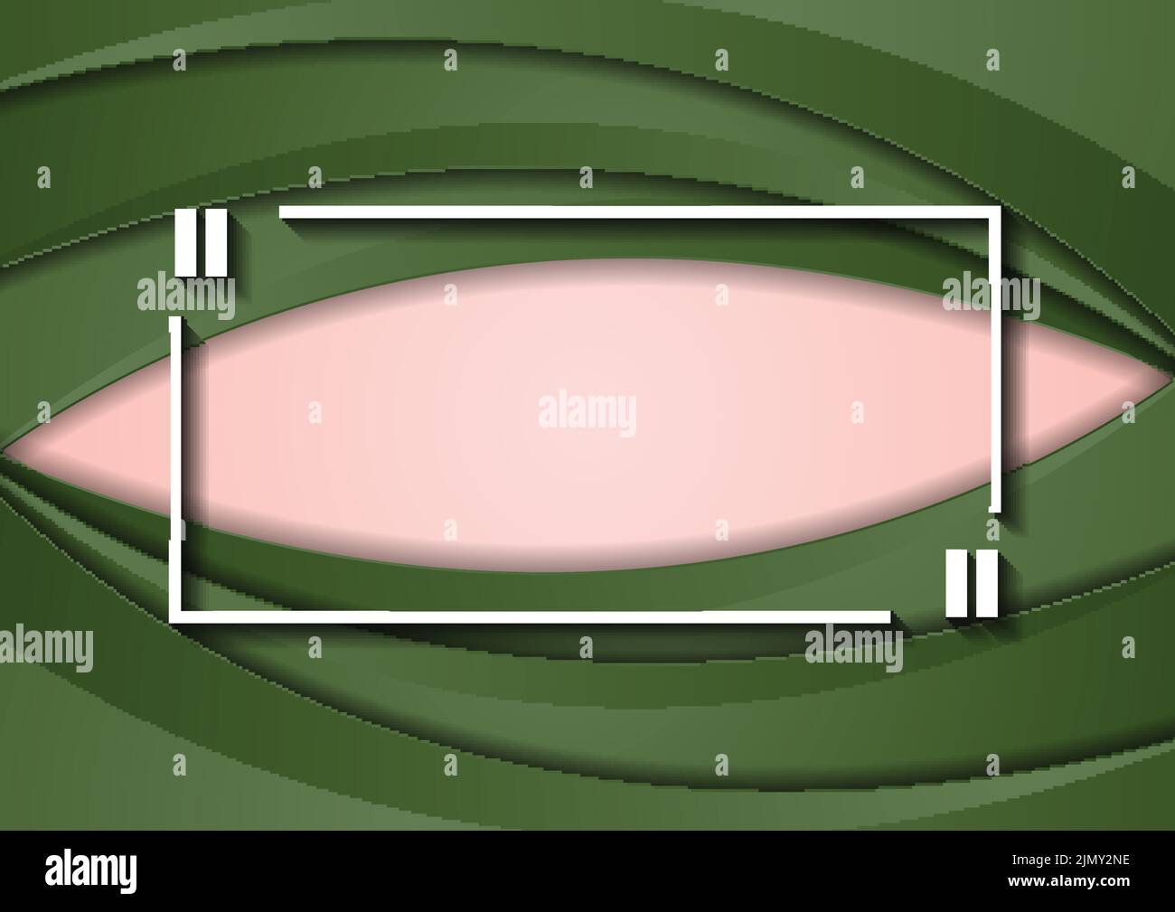 Green material waves corporate abstract background with quote speech ...